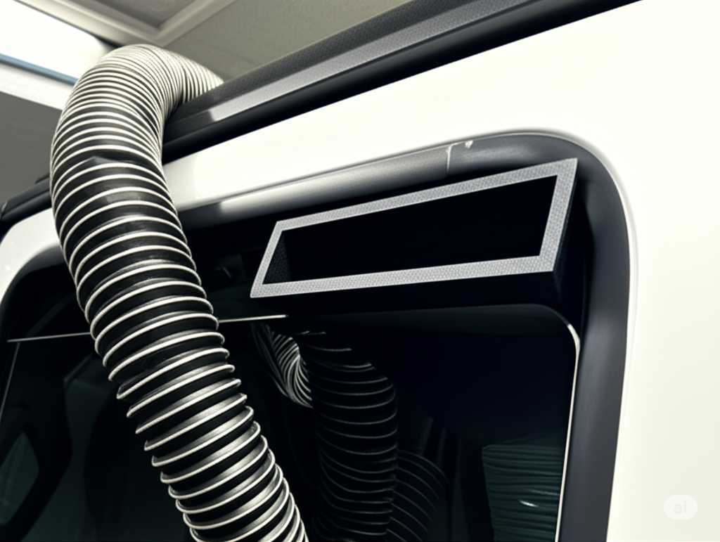 EcoFlow Wave 2 & 3 Window Duct Adapter - 5" Exhaust / 6" Intake (Squar ...